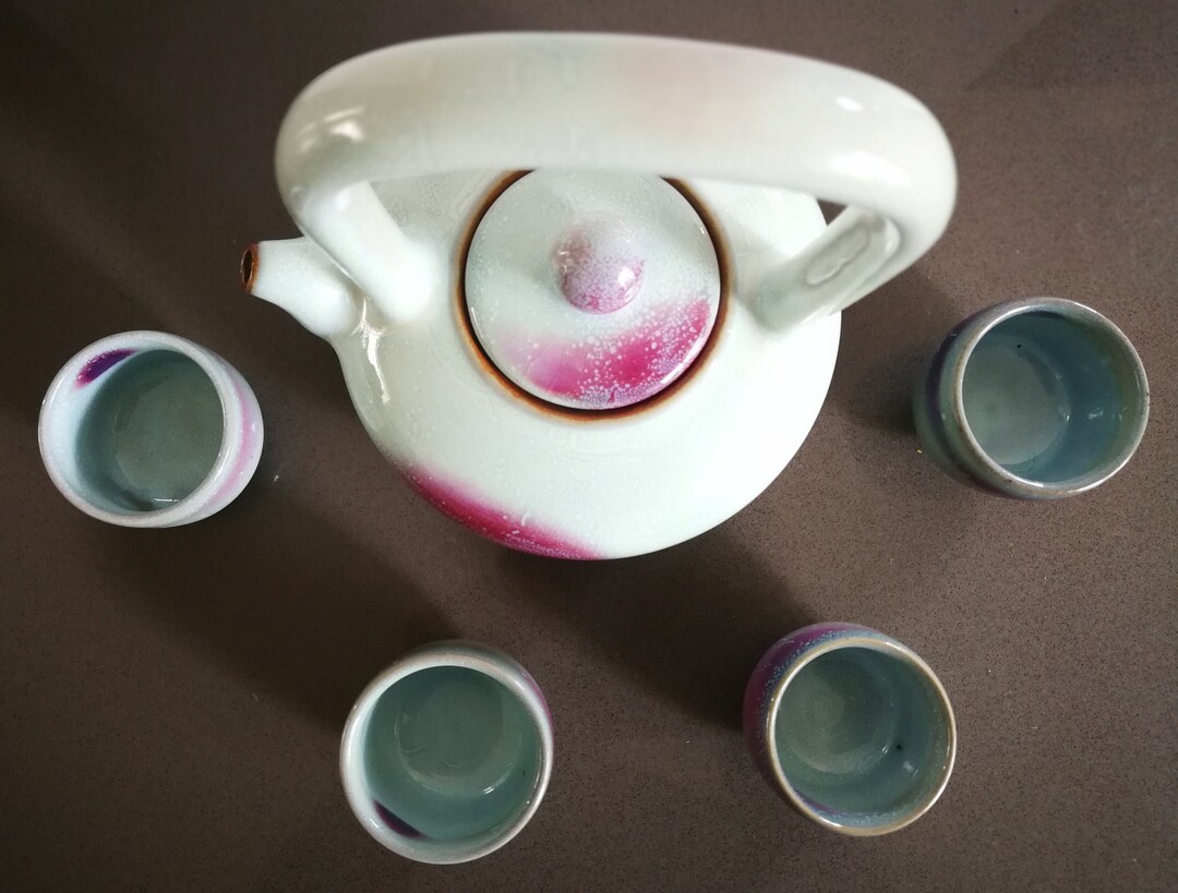 Jun Kiln Porcelain Tea Set【茶具】 With Multi-colors Jun Glaze - Etsy