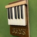 Key Rack With Vintage Piano Keys - Etsy