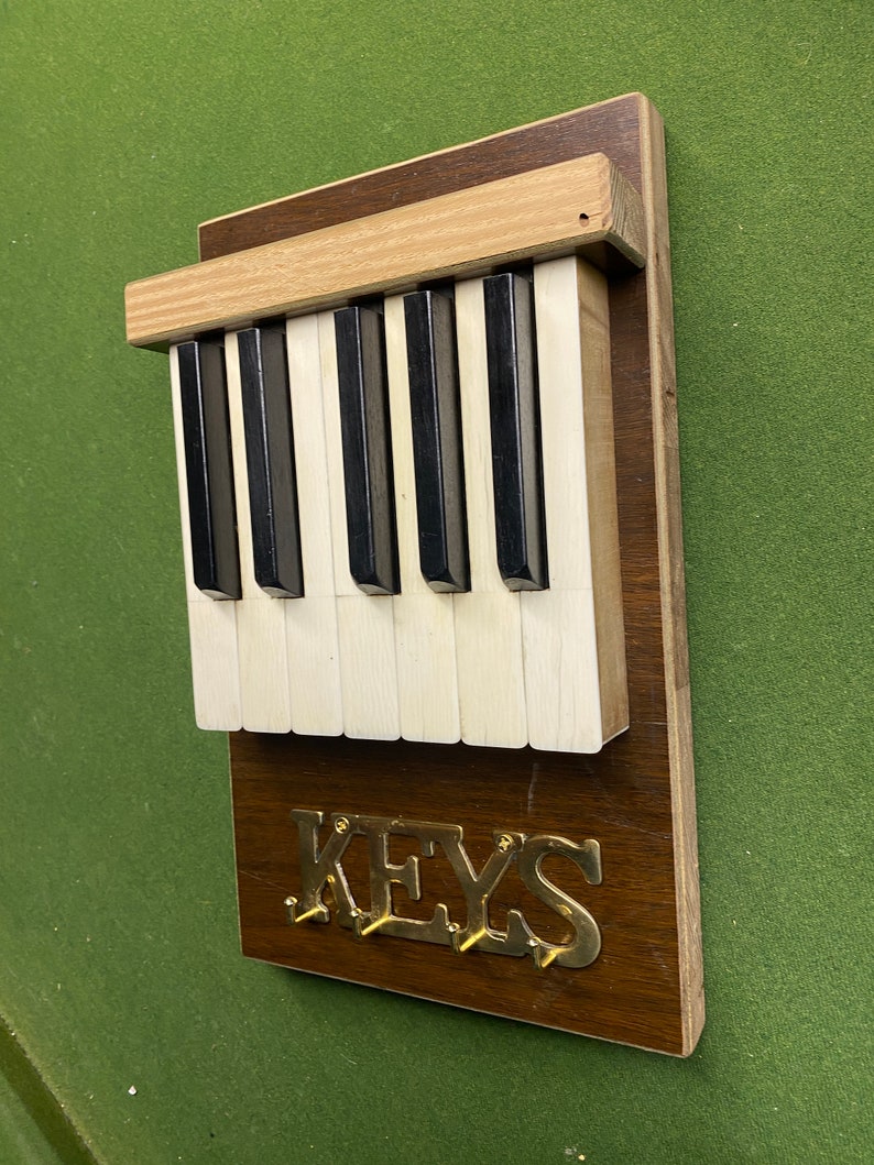 Key Rack With Vintage Piano Keys - Etsy