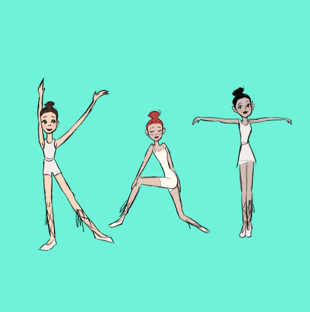 Alphabet Dancers Customizable Print - Etsy