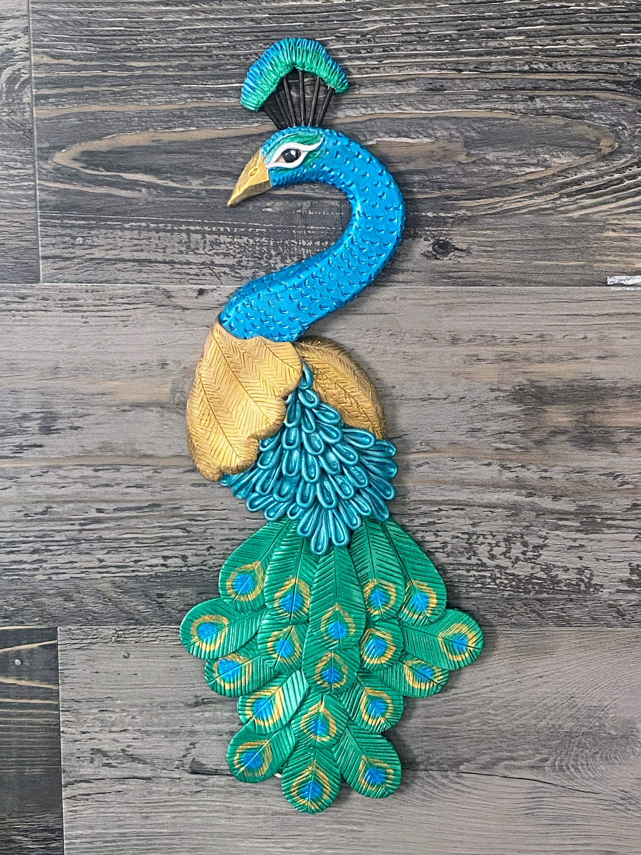 Peacock Wall Decoration - Etsy