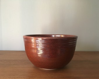 Red Ceramic Bowl - Etsy