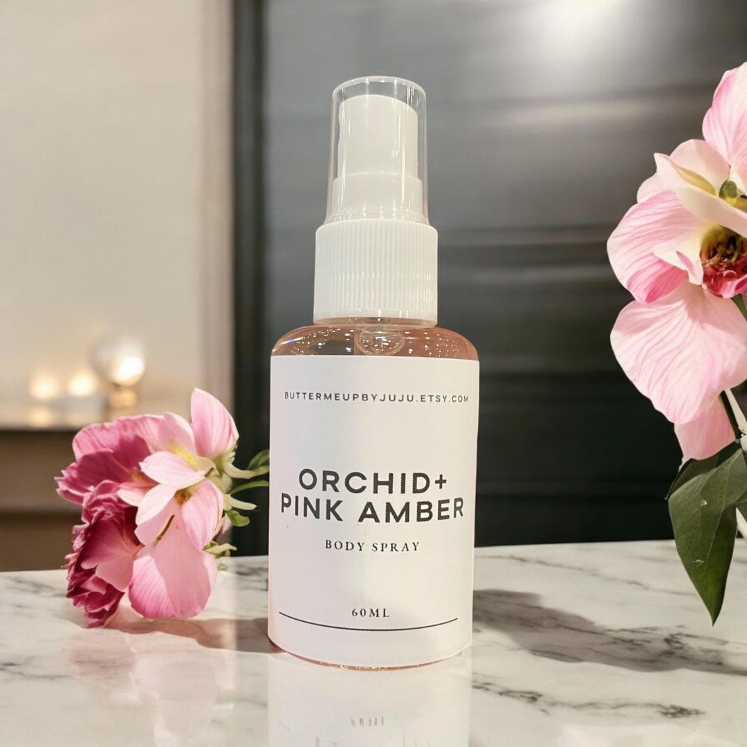 Orchid & Pink Amber Body Spray - Etsy