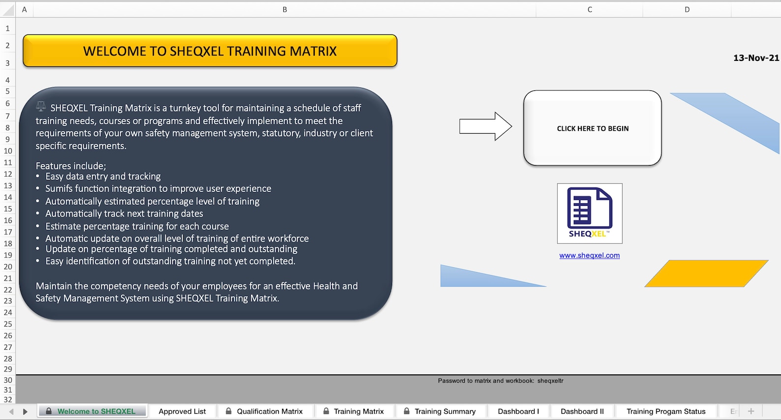 Training Matrix Dashboard Template: Health & Safety (excel) - Etsy