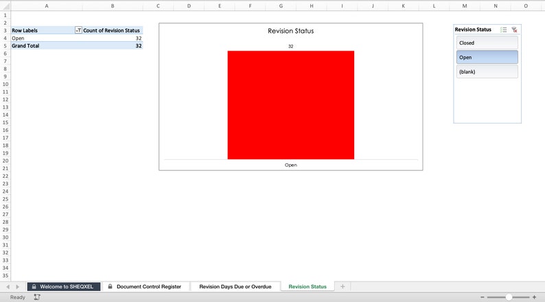 Document Control Register | Health and Safety Template | Excel Template ...