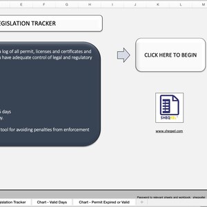Legislation Tracker | Health and Safety Template | Excel Template - Etsy