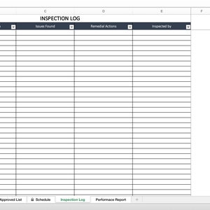 Workplace Inspection Schedule Health and Safety Template | Etsy