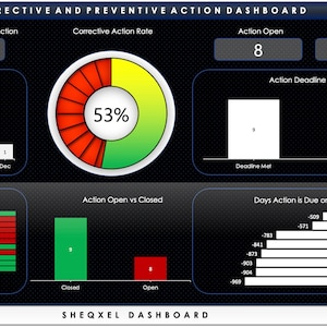 Corrective and Preventive Action Tracker Health and Safety Dashboard ...