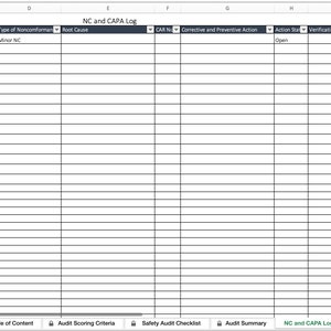 Basic Safety Auditing Tool | Health and Safety Dashboard | Excel ...