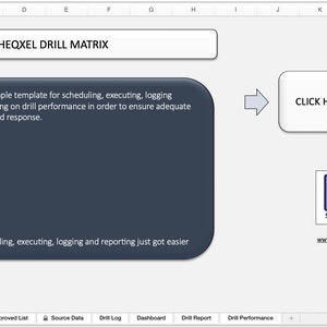 Emergency Drill Matrix | Health and Safety Dashboard Template | Excel ...