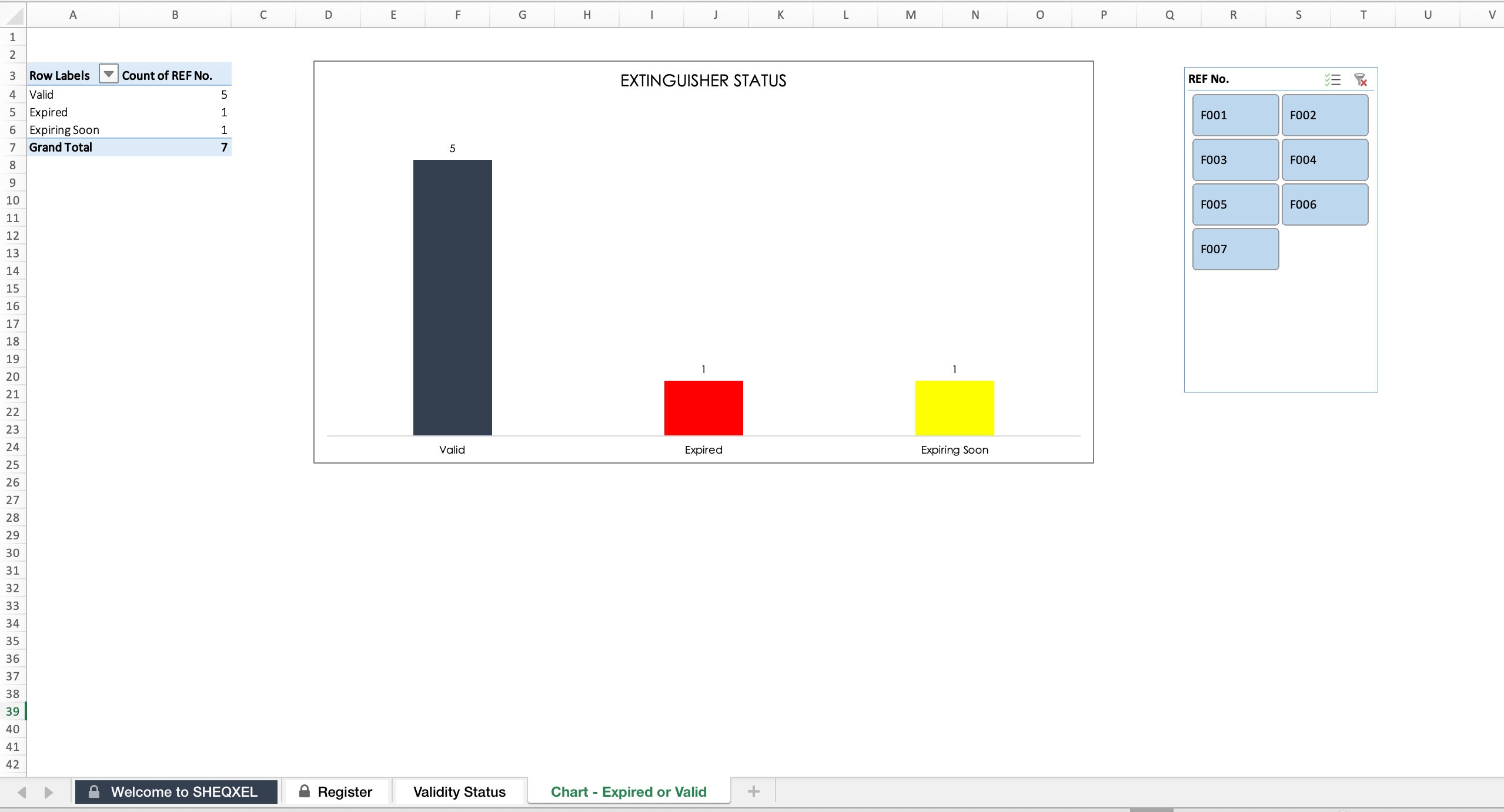Fire Extinguisher Register | Health and Safety Template | Excel ...