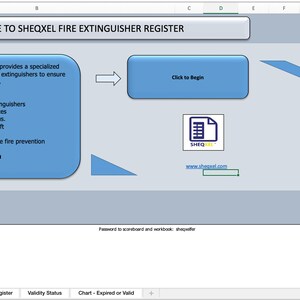 Fire Extinguisher Register Health and Safety Template | Etsy