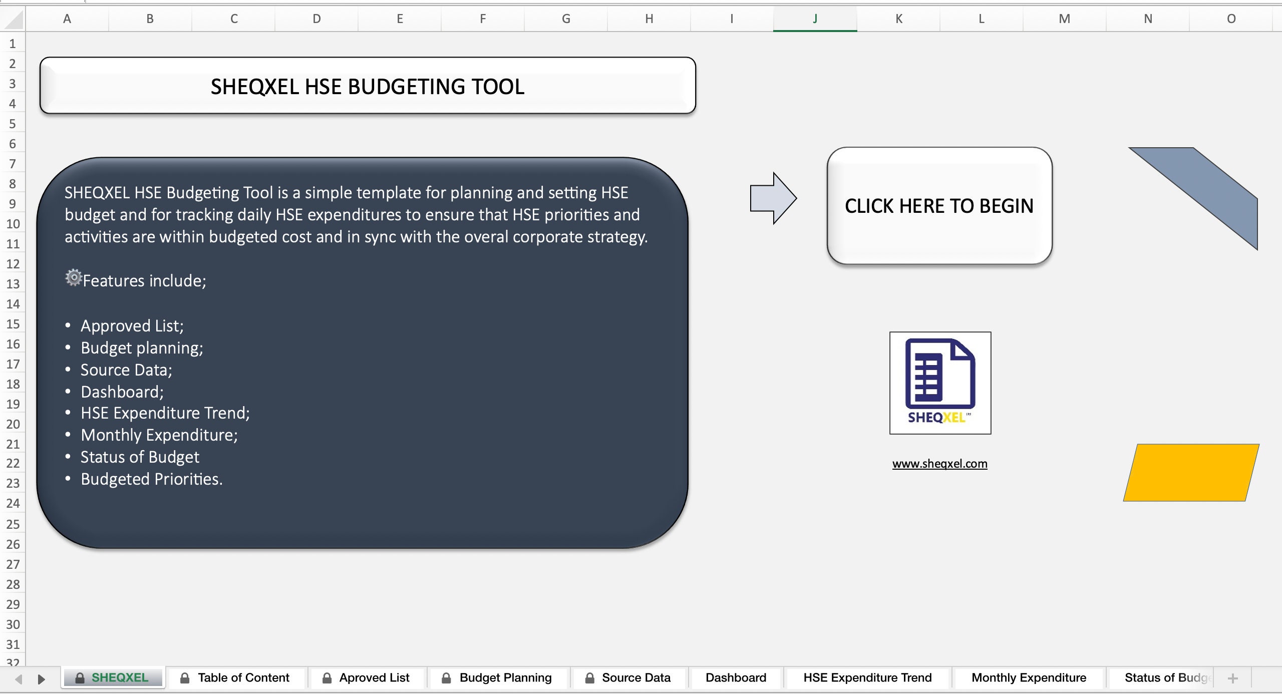 HSE Budgeting Tool | Health and Safety Dashboard | Excel Template - Etsy
