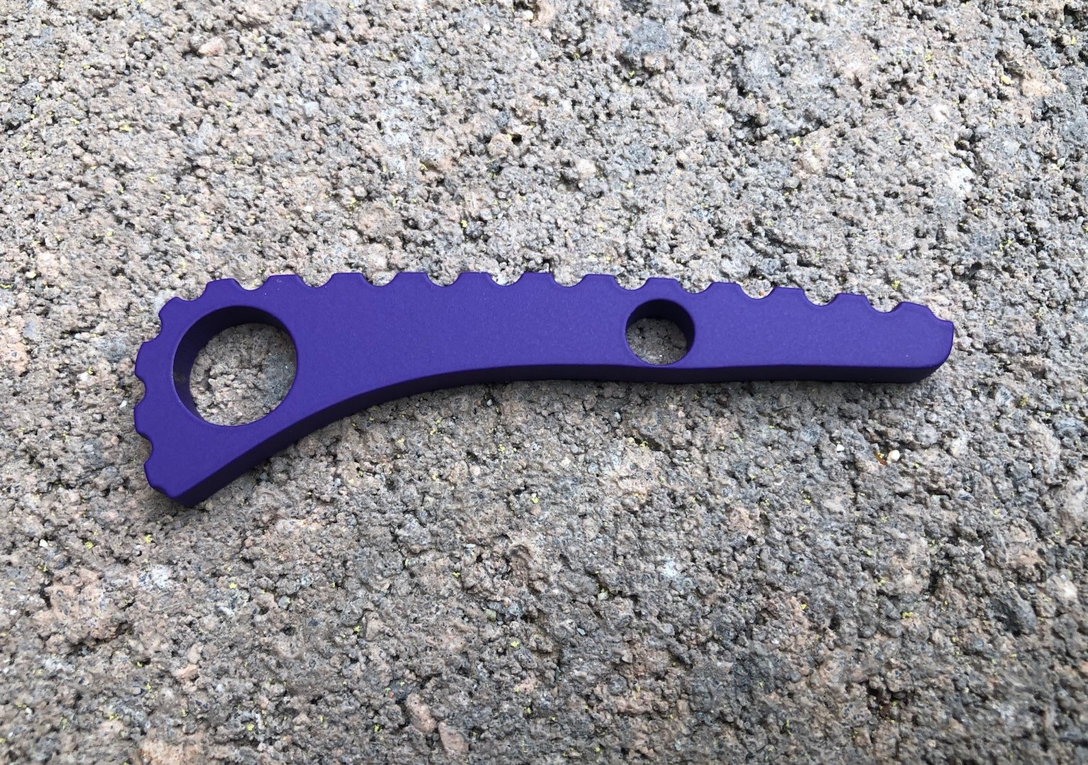 Flat Purple Titanium Back Spacer for Spyderco Paramilitary 2 Pocket ...