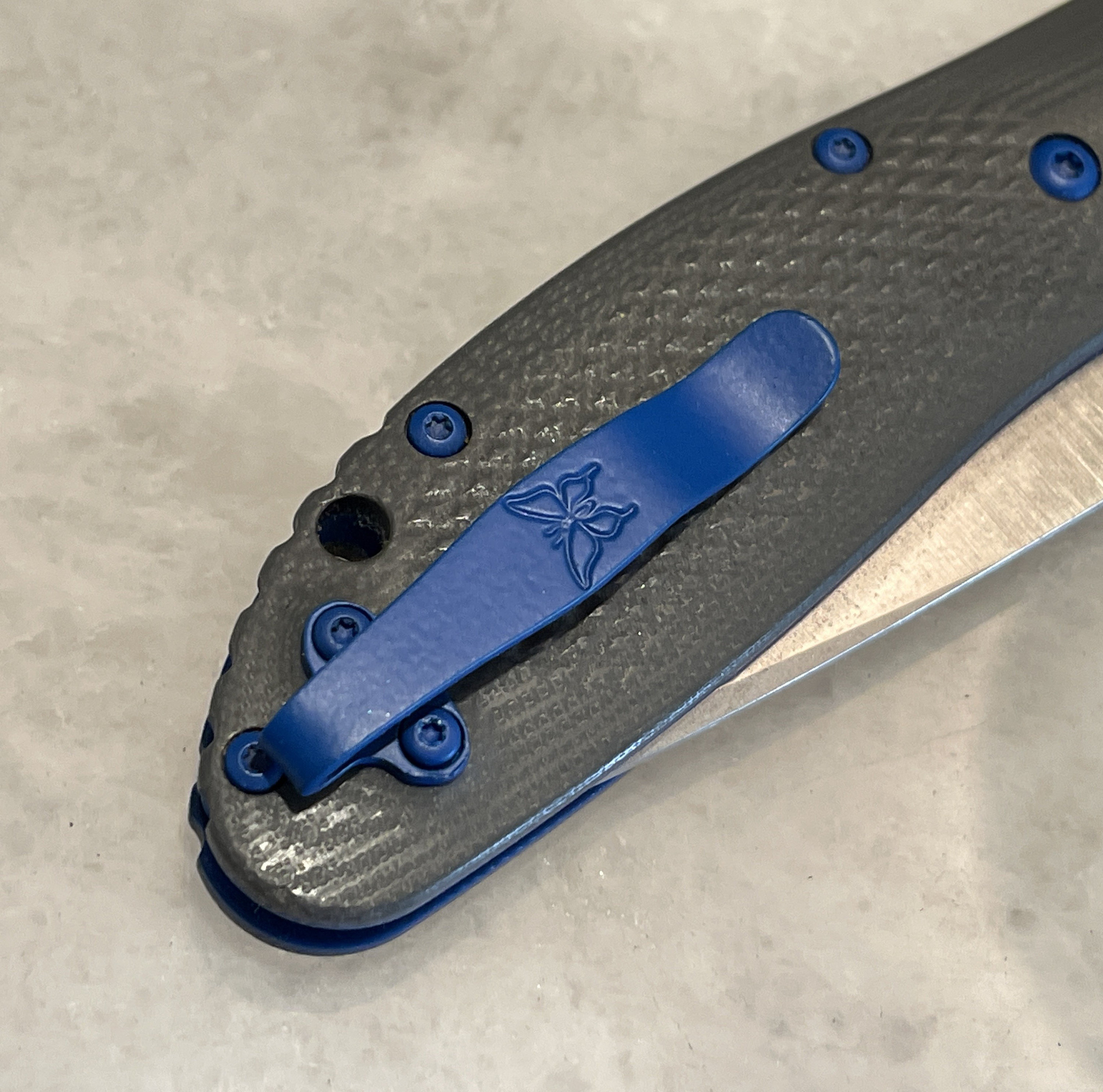 Blue Titanium Deep Carry Pocket Clip for Benchmade 551-1 - Etsy