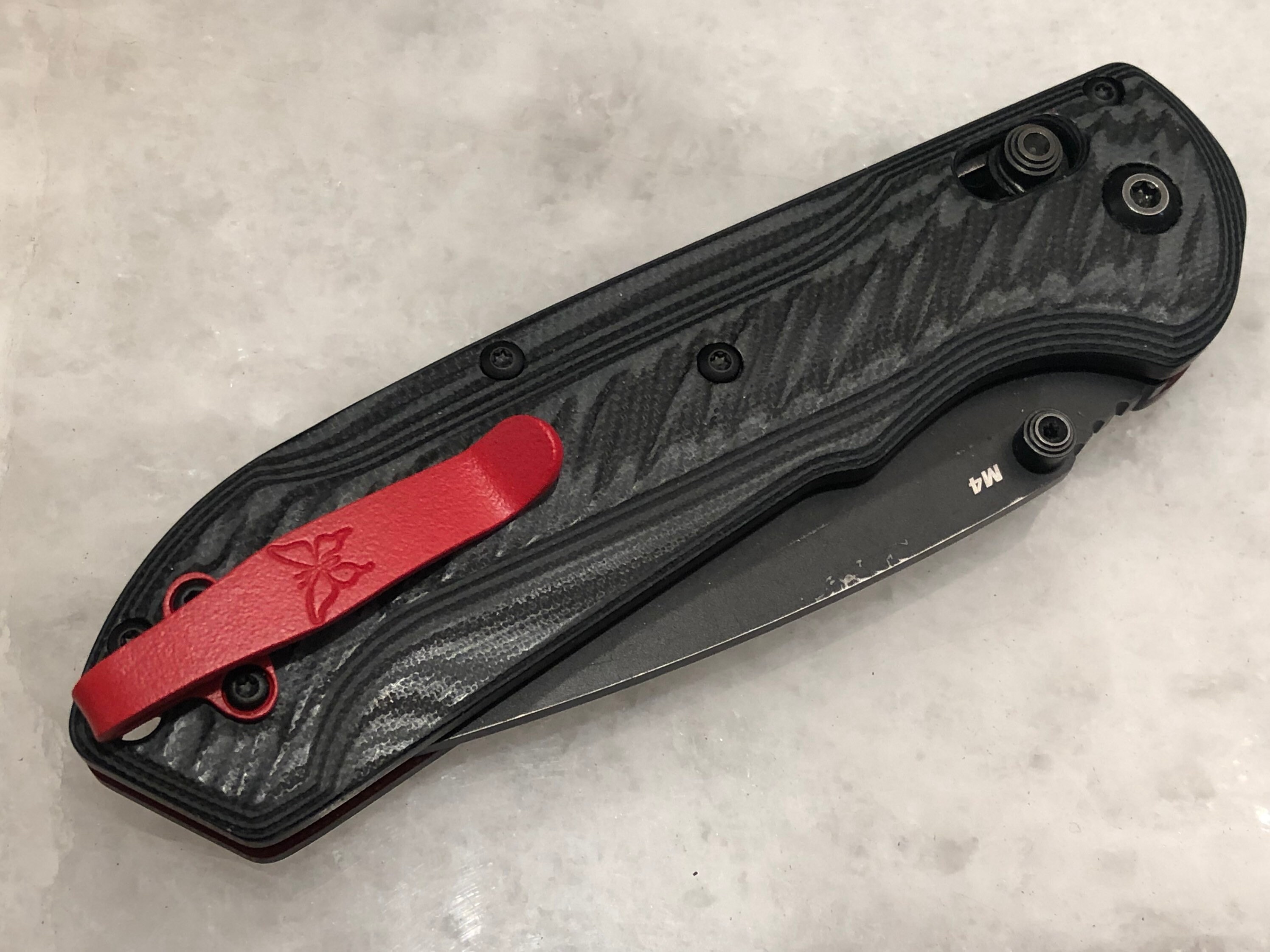 Flat Red Titanium Deep Carry Pocket Clip for Benchmade Super - Etsy