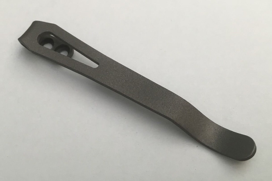 Flat Gray Titanium Deep Carry Pocket Clip for ZT450 ZT0450 Zero ...