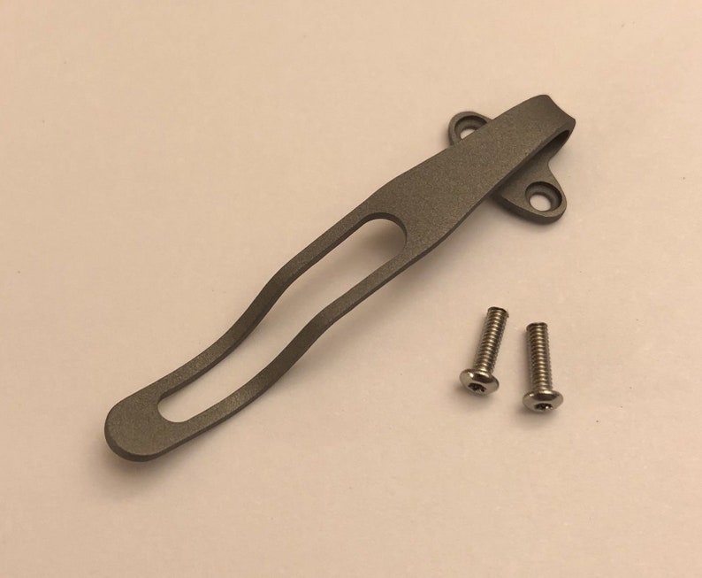 Custom Made Titanium Deep Carry Pocket Clip for Cold Steel 62L SR1 ...