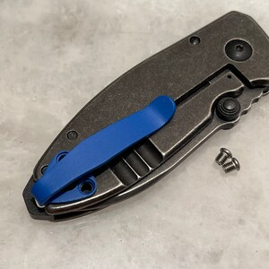 Matte Blue Titanium Deep Carry Pocket Clip for CRKT SQUID Knife - Etsy
