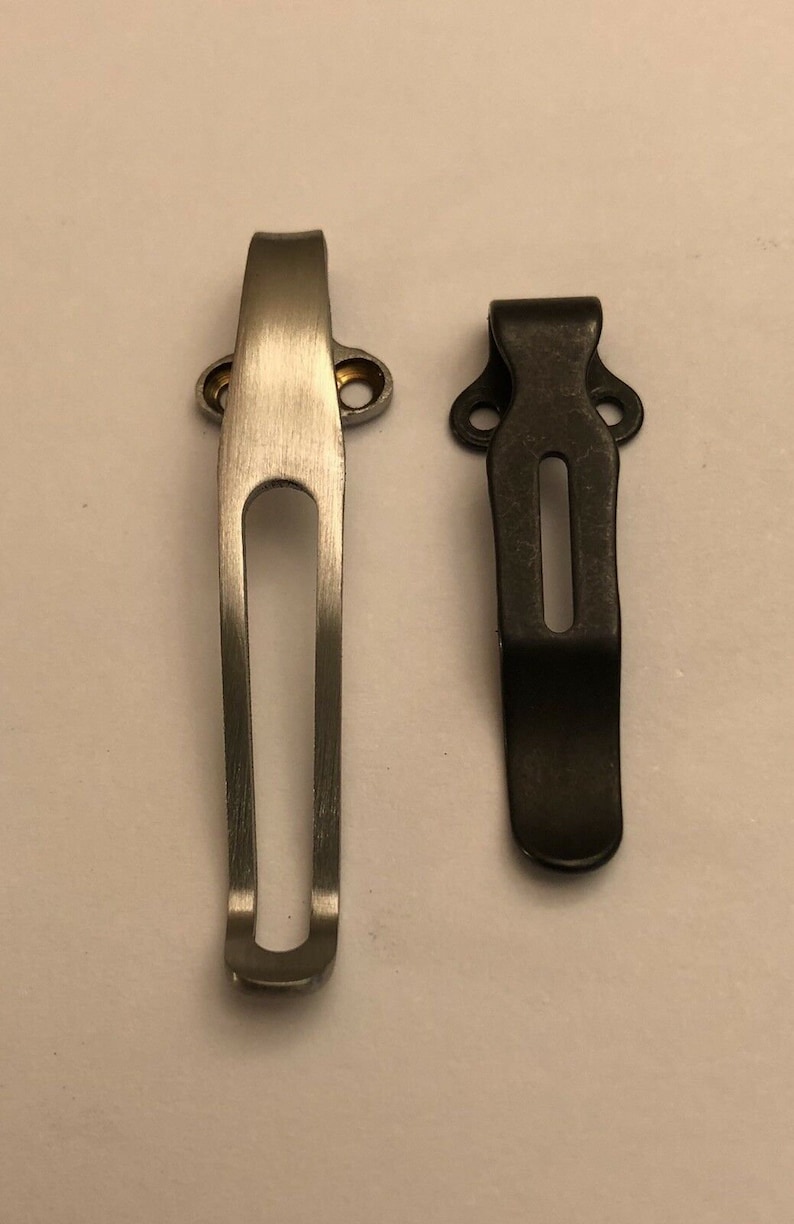 Satin Titanium Deep Carry Pocket Clip Made For Benchmade | Etsy