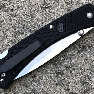 Flat Black Titanium Deep Carry Pocket Clip for Buck 110 112 Slim Pro ...