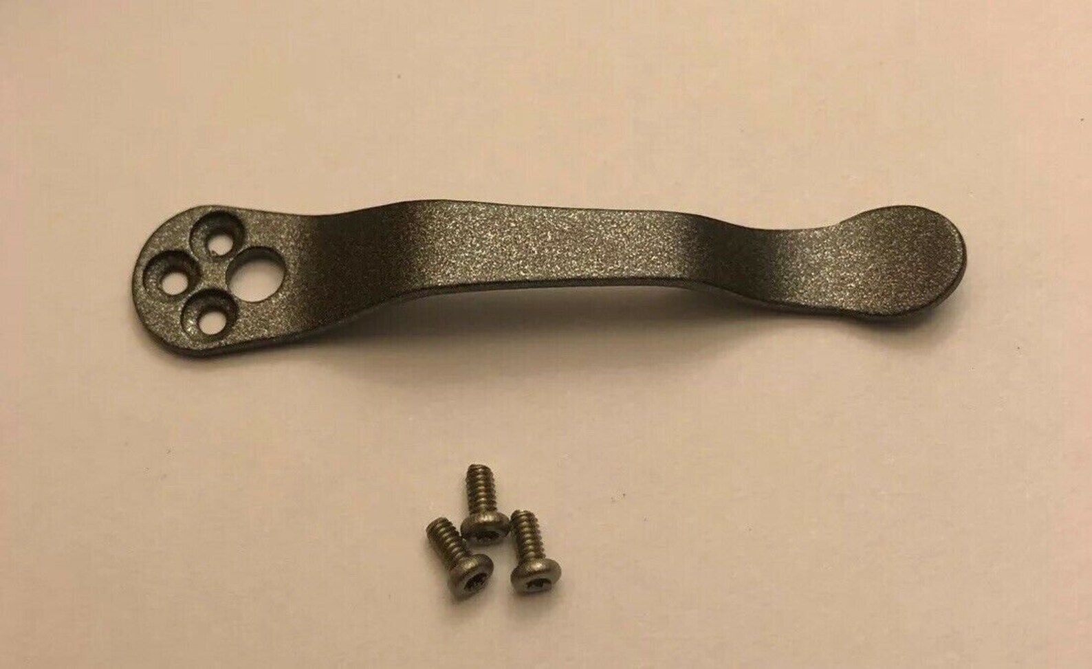 Gun Metal Gray Titanium Pocket Clip Made for Spyderco Stretch | Etsy