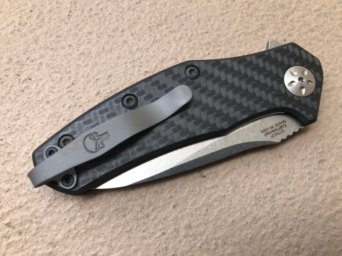Gray Titanium Pocket Clip for Zero Tolerance Knife ZT0770 | Etsy
