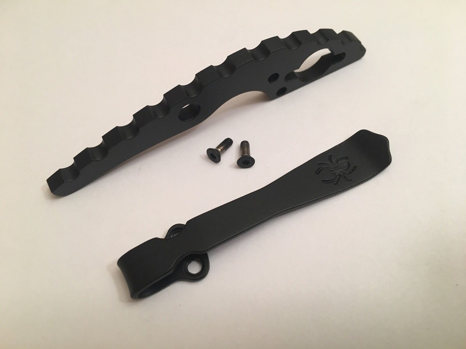 Black Titanium Back Spacer & Pocket Clip for Spyderco Manix 2 - Etsy
