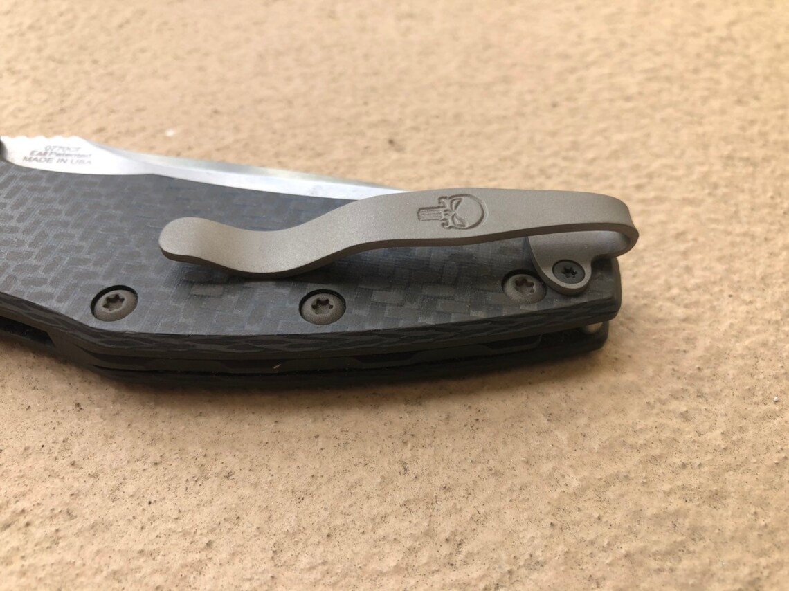 Gray Titanium Pocket Clip for Zero Tolerance Knife ZT0770 | Etsy