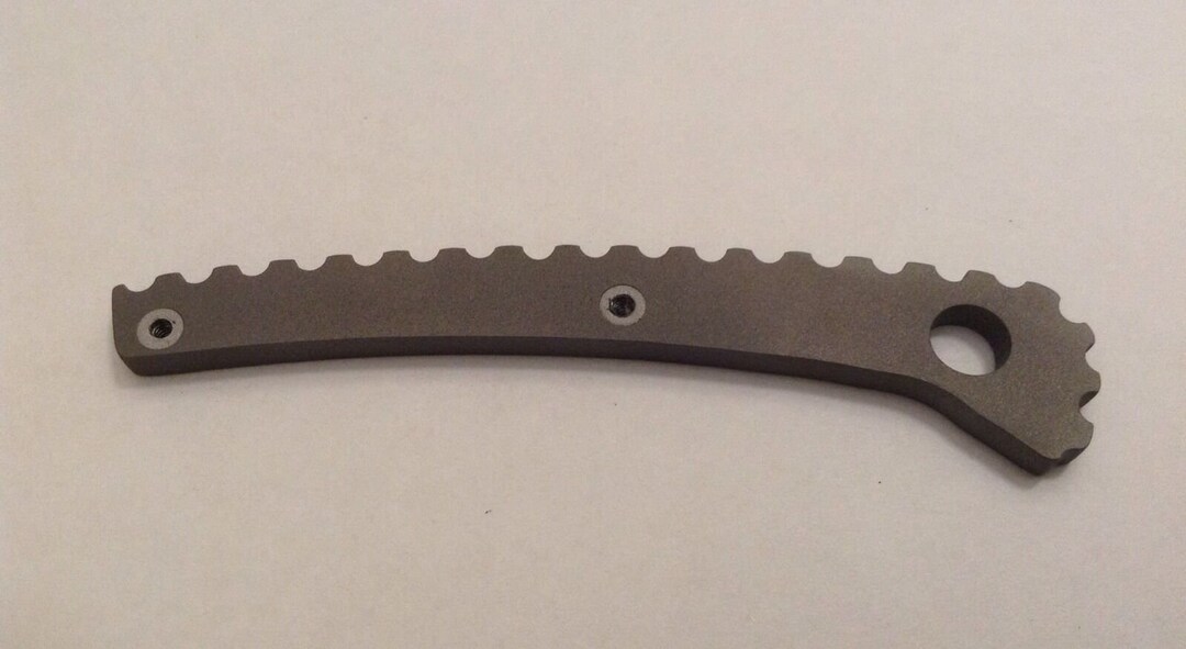 Gray Titanium Back Spacer for Spyderco Military Folder Pocket Knife ...