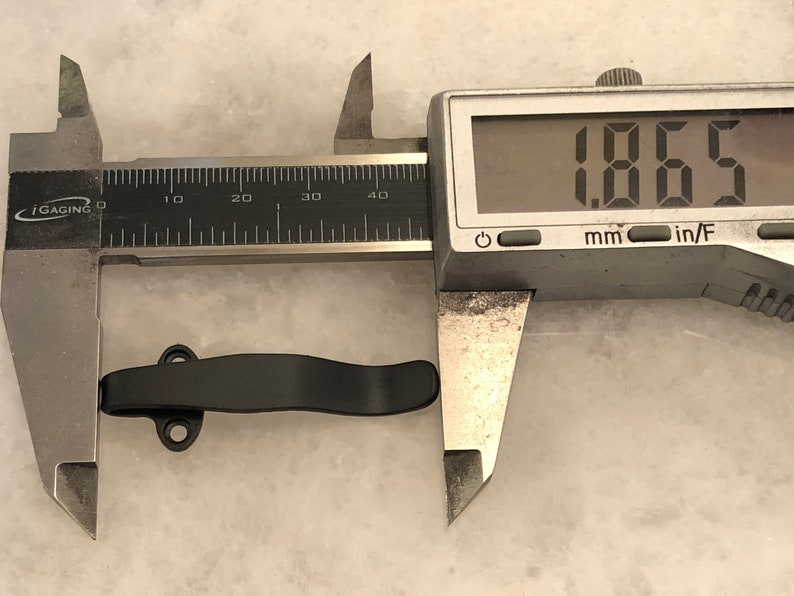 Matte Black Titanium Deep Carry Pocket Clip for Microtech LUDT 135-1 ...