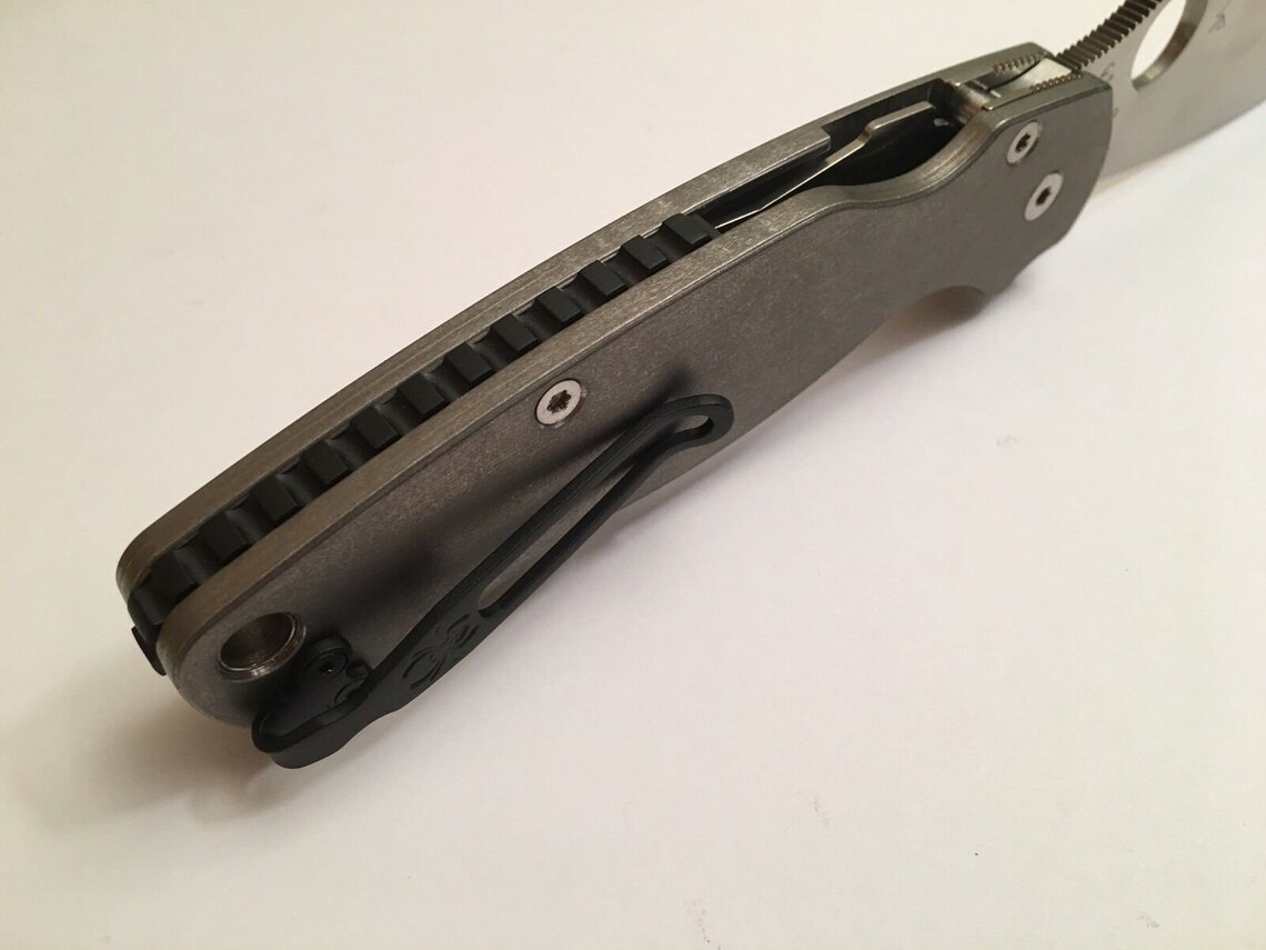 Titanium Back Spacers and Pocket Clip Set for Spyderco | Etsy