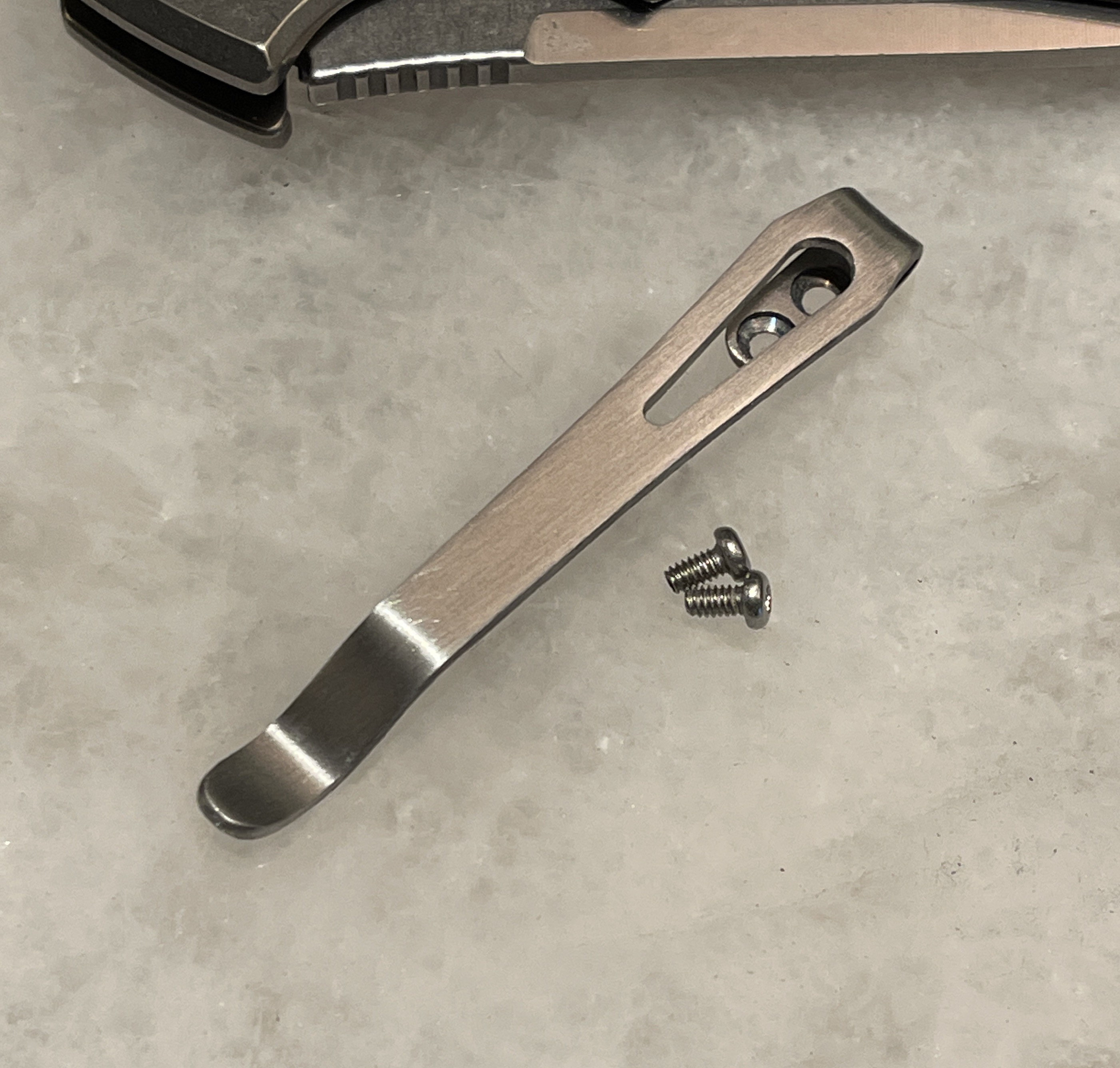 Titanium Deep Carry Pocket Clip for Zero Tolerance ZT0450 Folding Knife ...