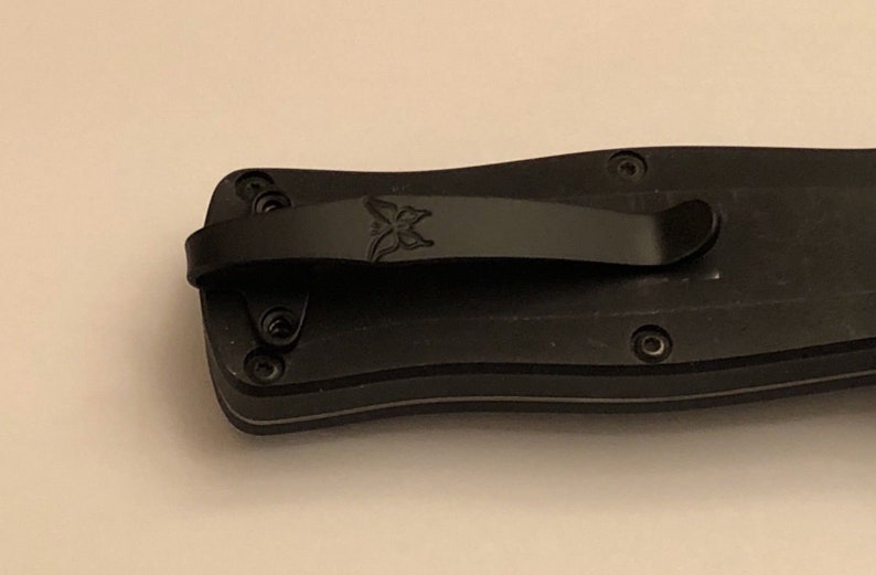 Matte Black Titanium Deep Pocket Clip for Benchmade Infidel 3300 3350 ...