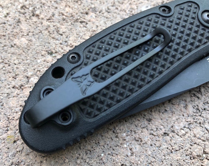 Black Titanium Pocket Clip Compatible to Benchmade Griptilian 551 550 ...