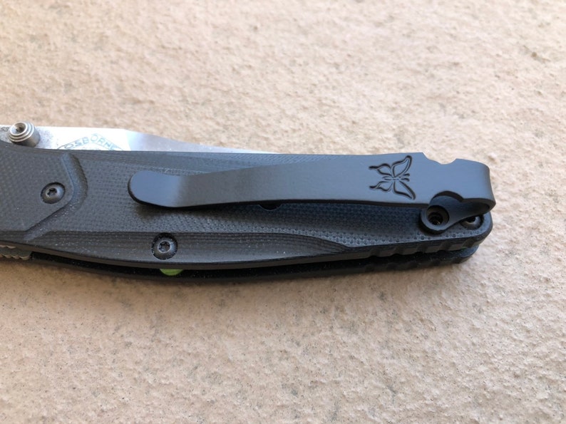 Matte Black Titanium Deep Carry Pocket Clip Made for Benchmade Osborne ...