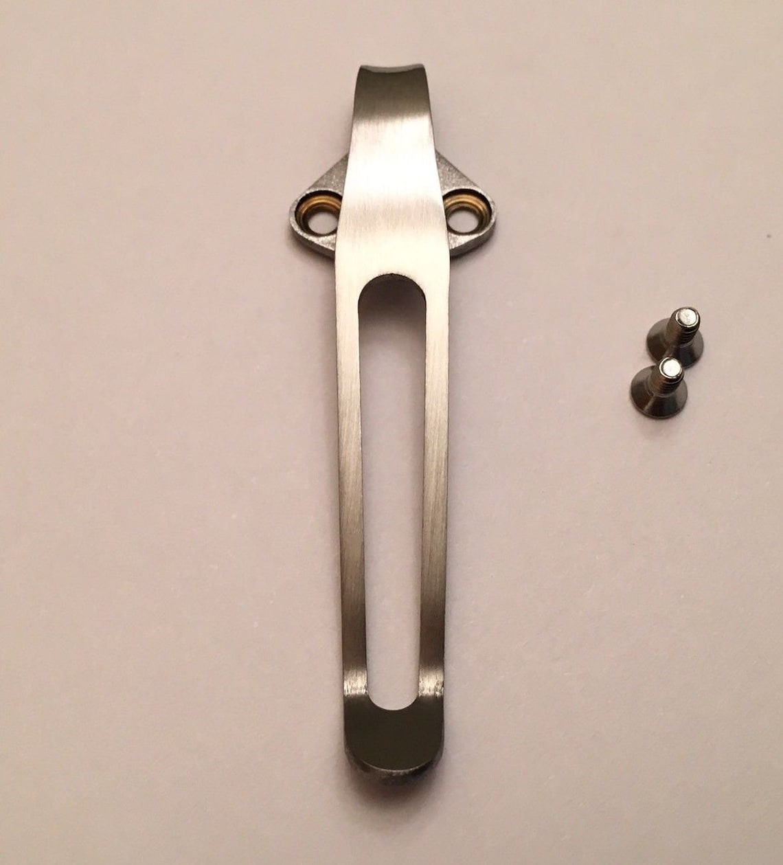 Titanium Deep Pocket Clip for Spyderco Native 5 FRN Lightweight C41SBK5 ...