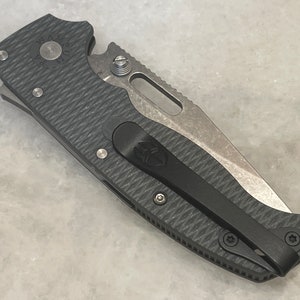 Matte Black Titanium Deep Carry Pocket Clip for Demko AD20.5 Knife With ...