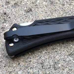 Flat Black Titanium Deep Carry Pocket Clip for Buck 110 112 Slim Pro ...