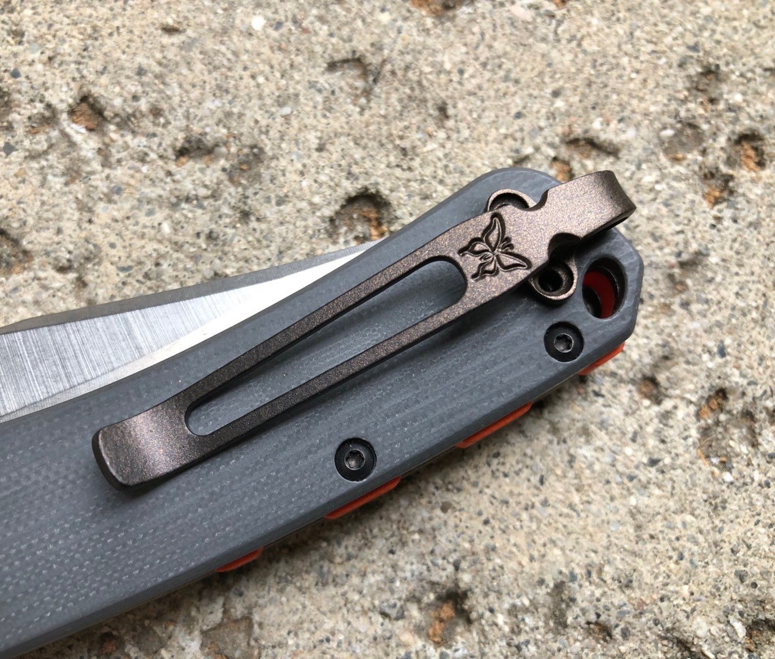 Dark Bronzetitanium Deep Carry Pocket Clip Made for Benchmade | Etsy