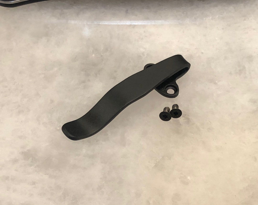Matte Black Titanium Deep Carry Pocket Clip for Microtech LUDT 135-1 ...