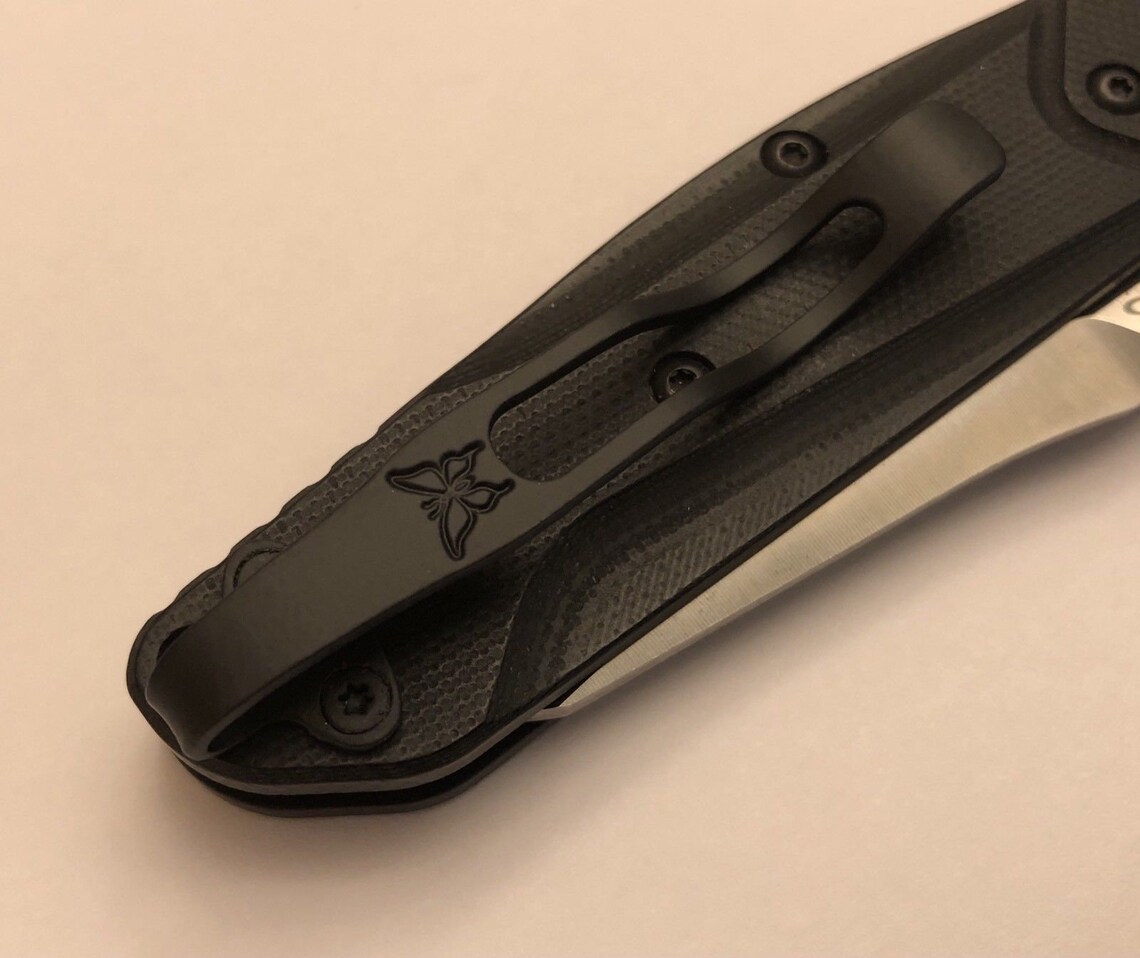 Matte Black Titanium Deep Carry Pocket Clip Made for Benchmade - Etsy