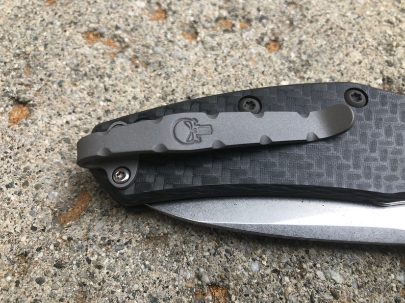Gray Titanium Deep Carry Pocket Clip Made for Zero Tolerance - Etsy