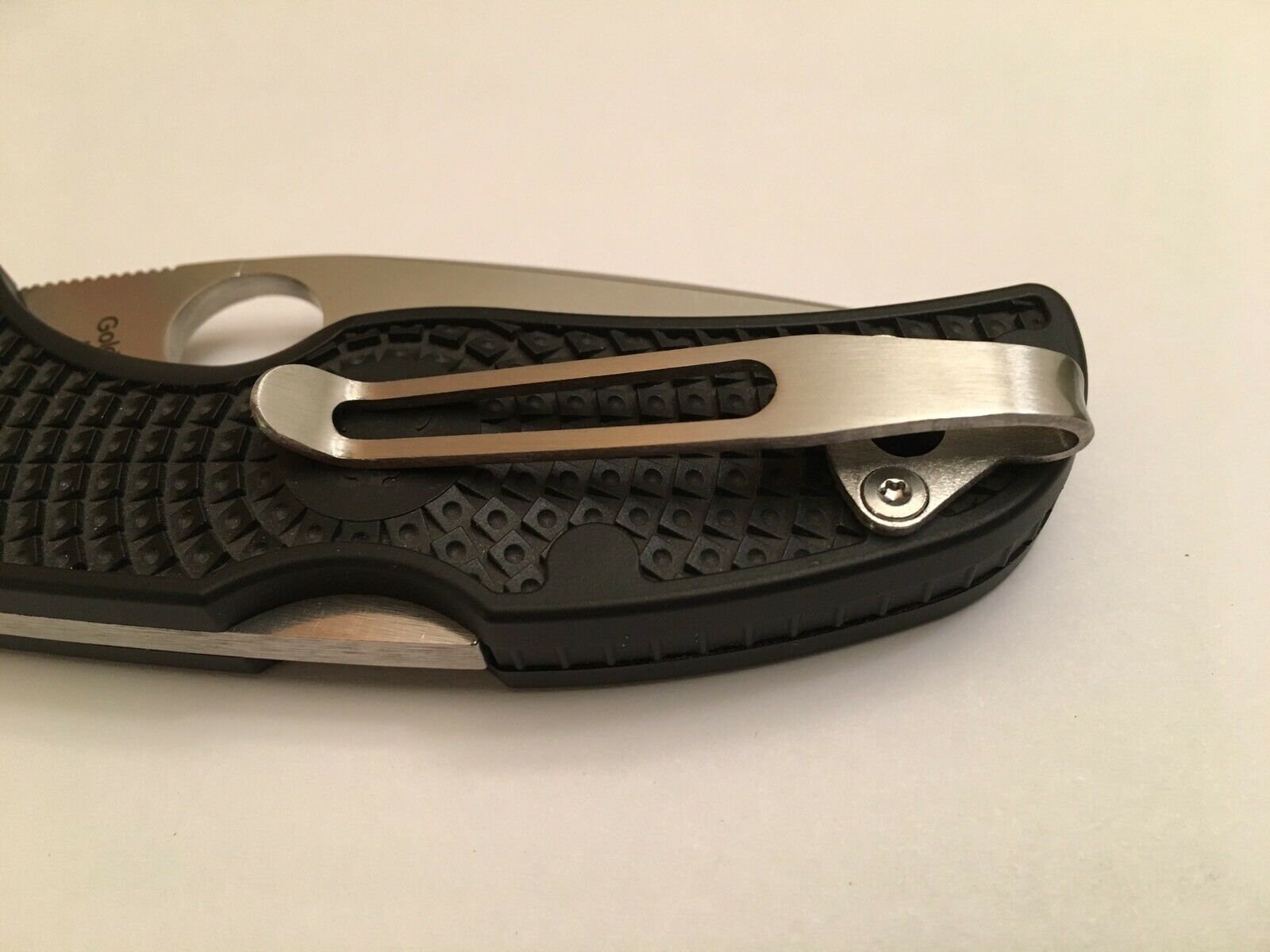 Titanium Deep Pocket Clip for Spyderco Native 5 FRN Lightweight C41SBK5 ...