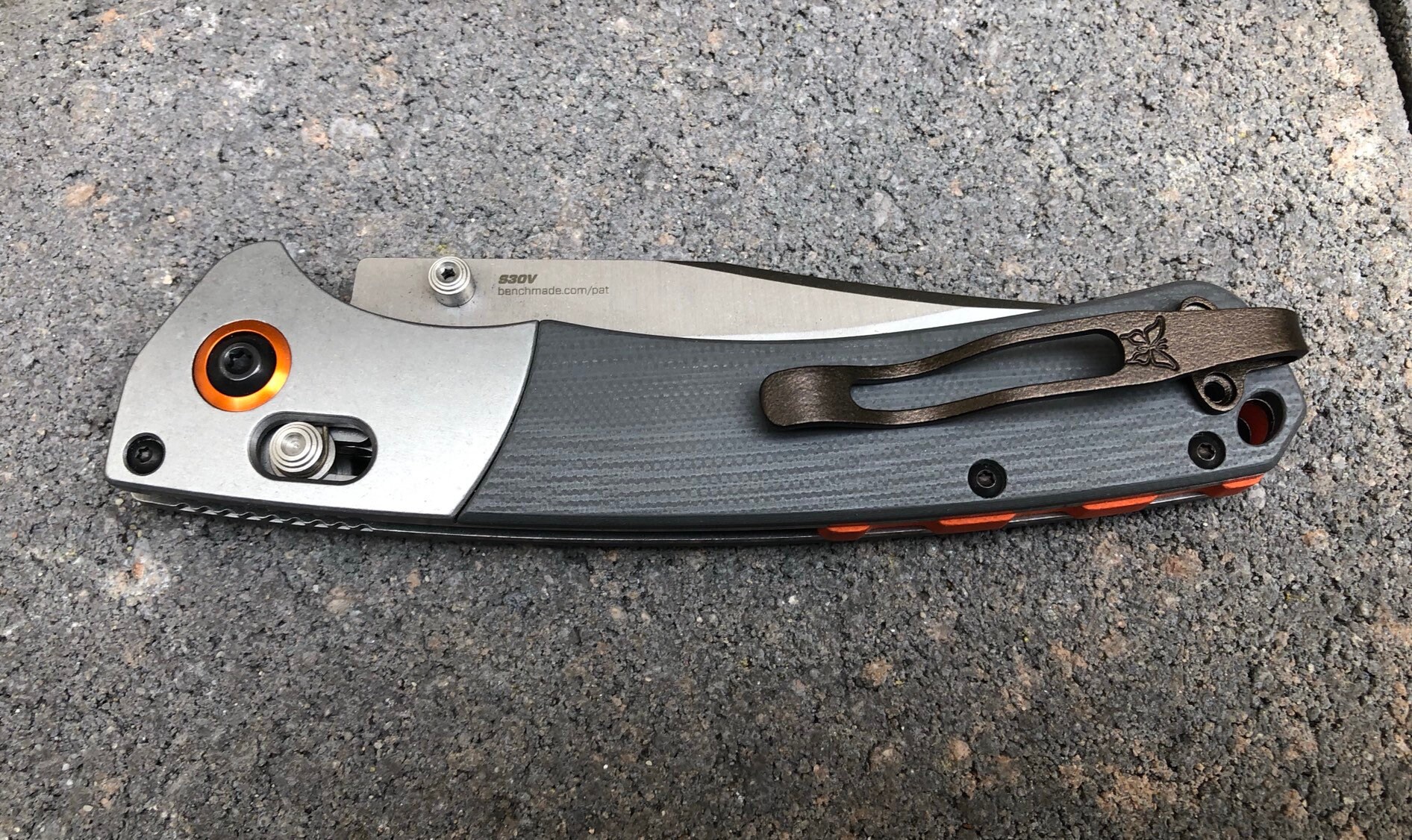 Dark Vintage Bronze Titanium Deep Pocket Clip For Benchmade | Etsy