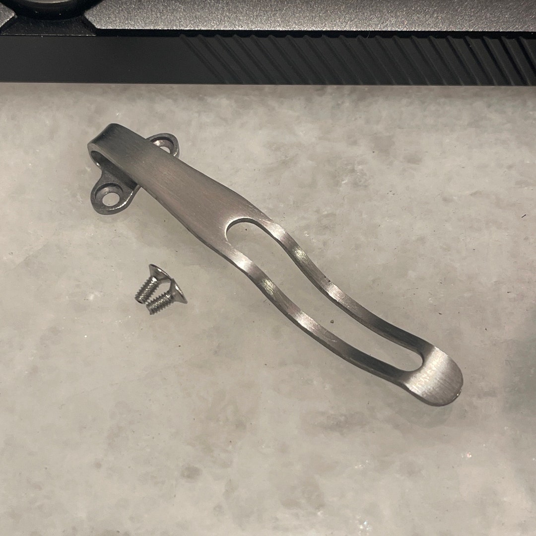 Titanium Deep Pocket Clip for Olight Arkfeld UV Arkfeld PRO Flashlight ...