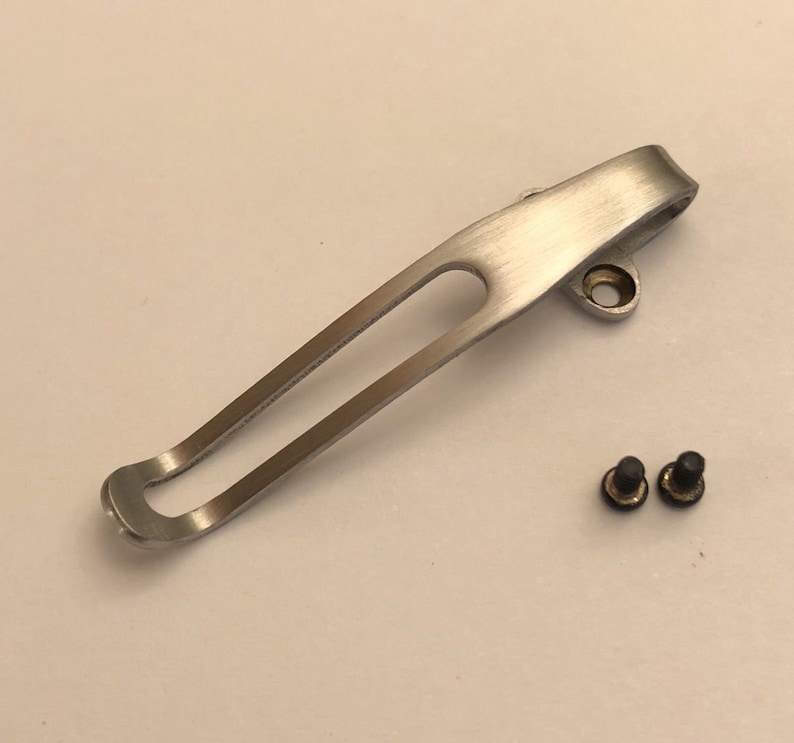 Satin Titanium Deep Carry Pocket Clip Made for Benchmade - Etsy