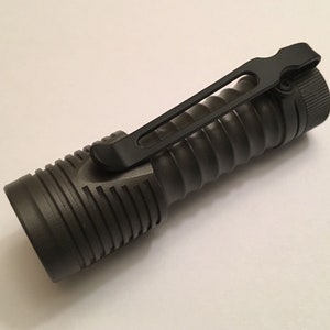 Black Titanium Clip for Zebralight SC30 SC31 SC32 SC51 SC52 SC62 SC63 ...