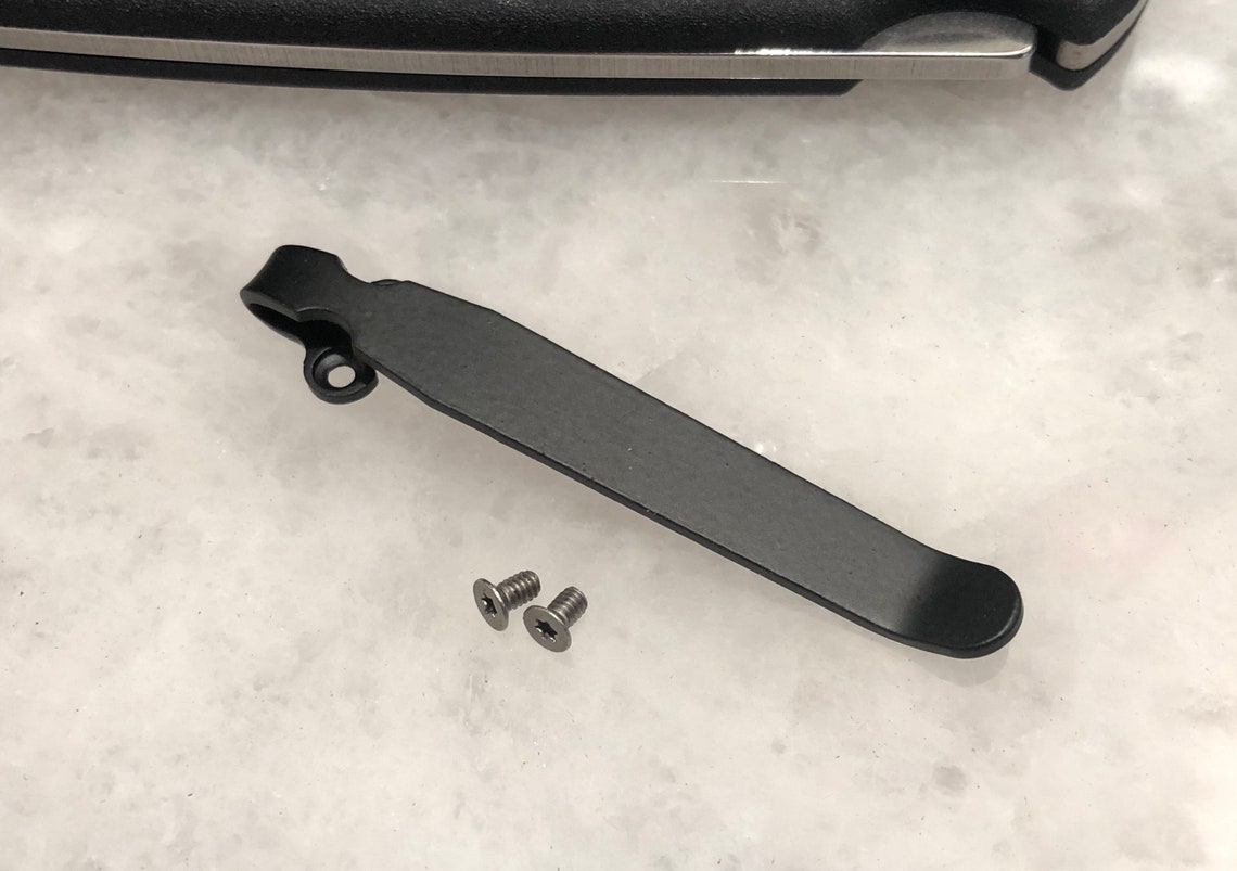 Flat Black Titanium Deep Carry Pocket Clip for Buck 110 Slim | Etsy