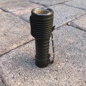 Flat Gray Titanium Deep Pocket Clip for Zebralight SC30 SC31 SC32 SC51 ...
